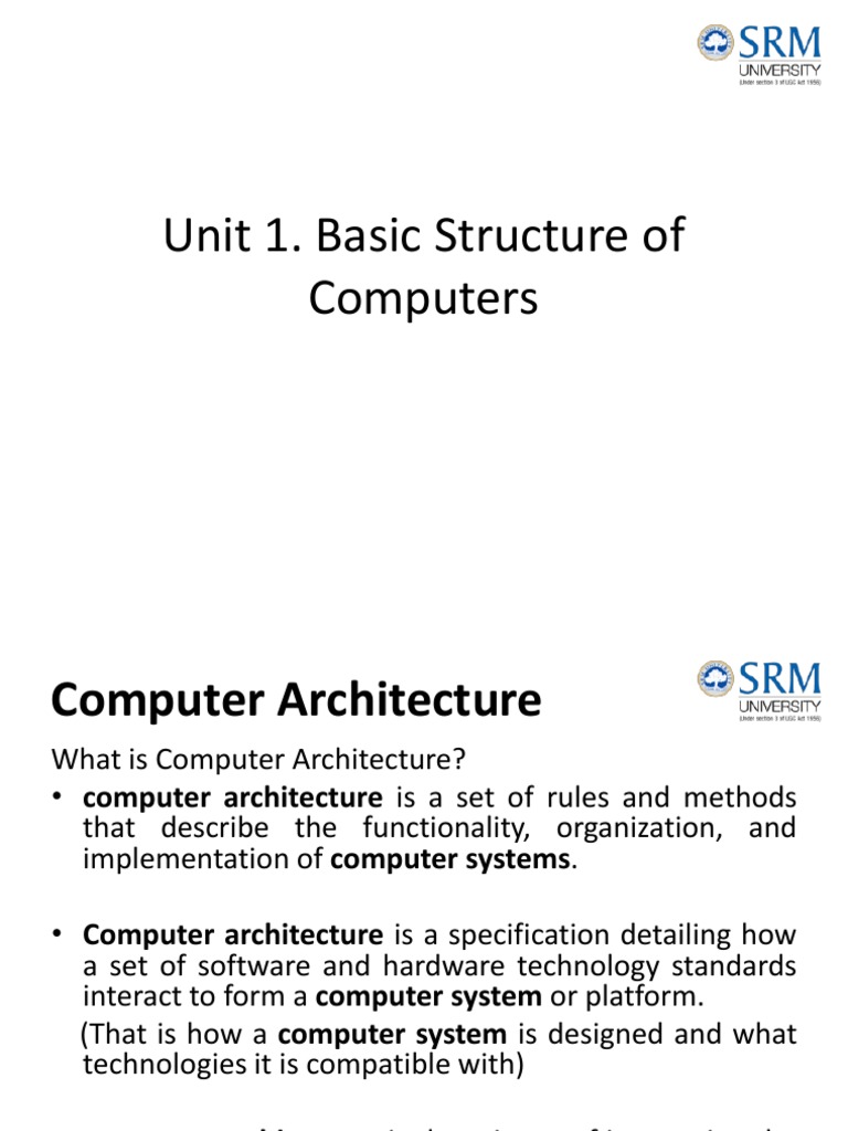 Unit 1 15cs203 Csa Updated-1 | PDF | Assembly Language | Central ...