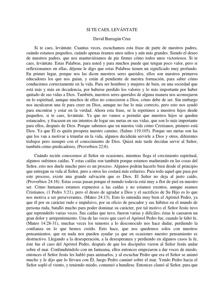 Si Te Caes Levantate Actualizado | PDF | Cristo (título) | Oración