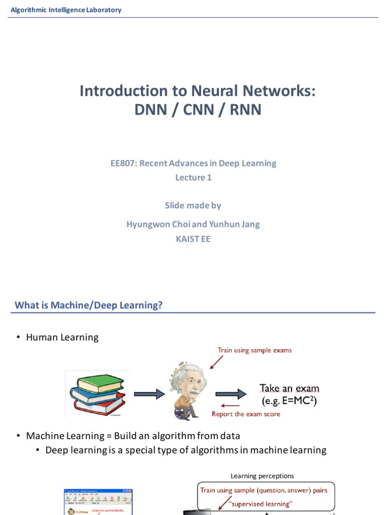 2 DNN-CNN-RNN | Artificial Neural Network | Deep Learning