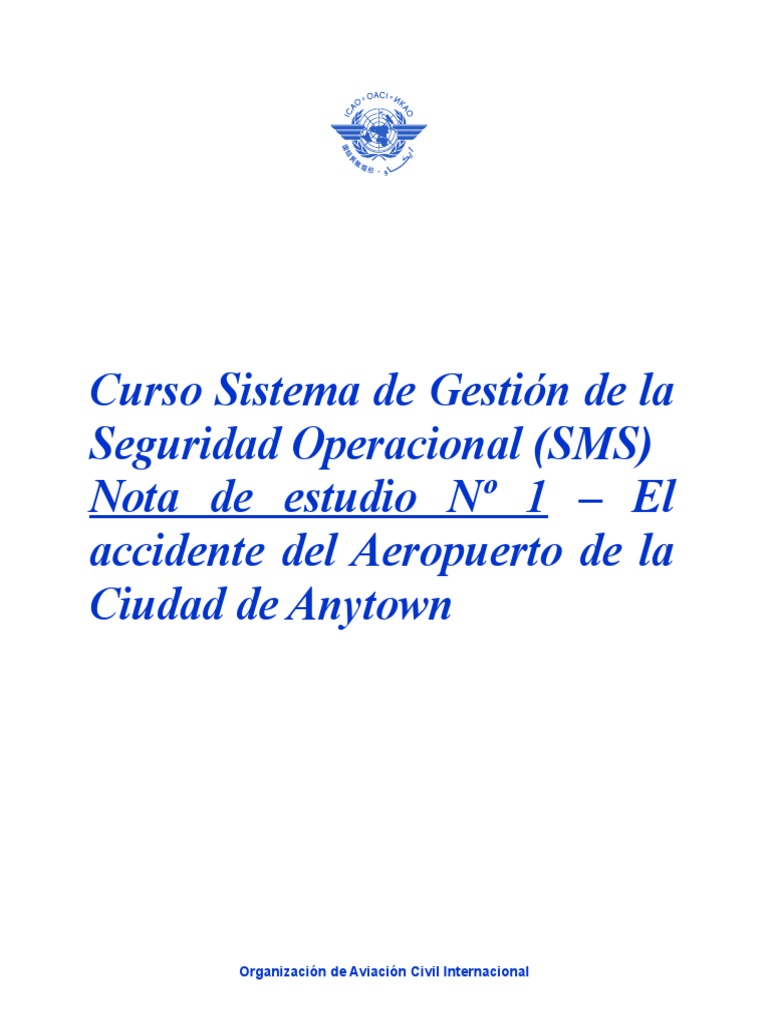 Oaci Sms Nota 01 (R13-A) | PDF | Aeropuerto | Pista