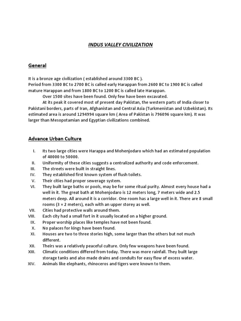2-Indus Valley Civilization | PDF