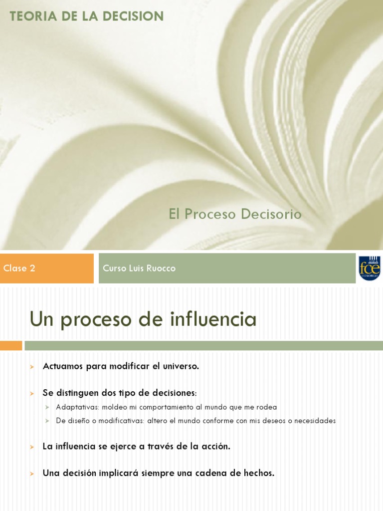 Elprocesodecisorio-Teoria de La Decision | PDF | Racionalidad ...