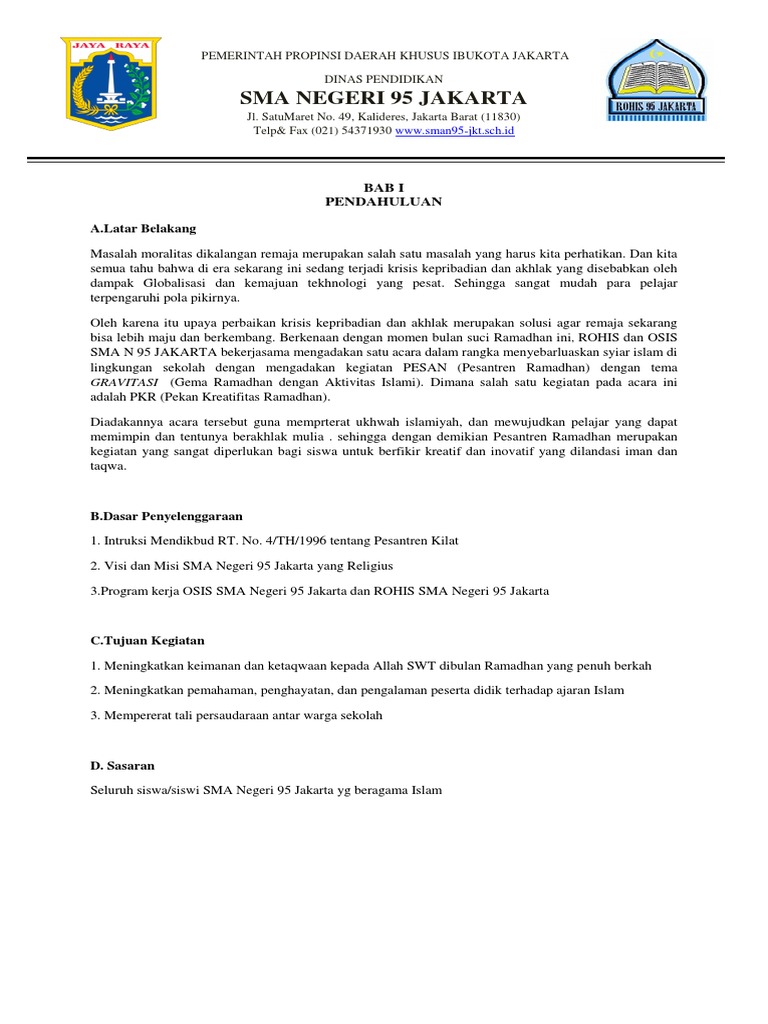 Proposal Sanlat 2019 | PDF