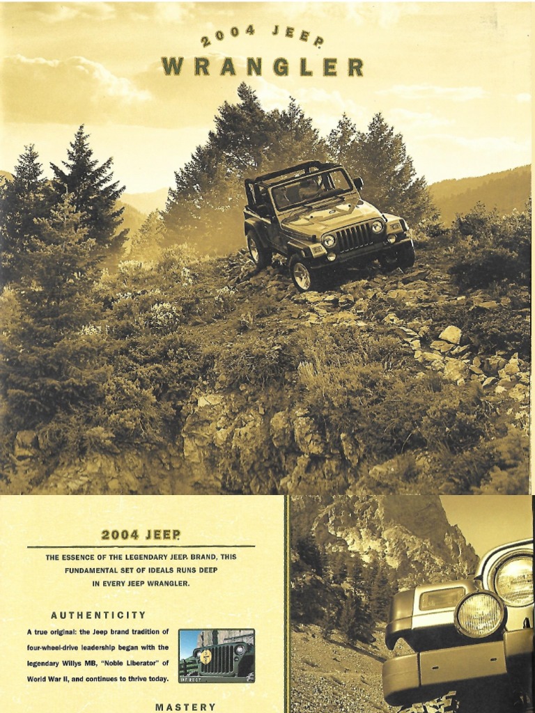 2004 Jeep Wrangler TJ Brochure | PDF