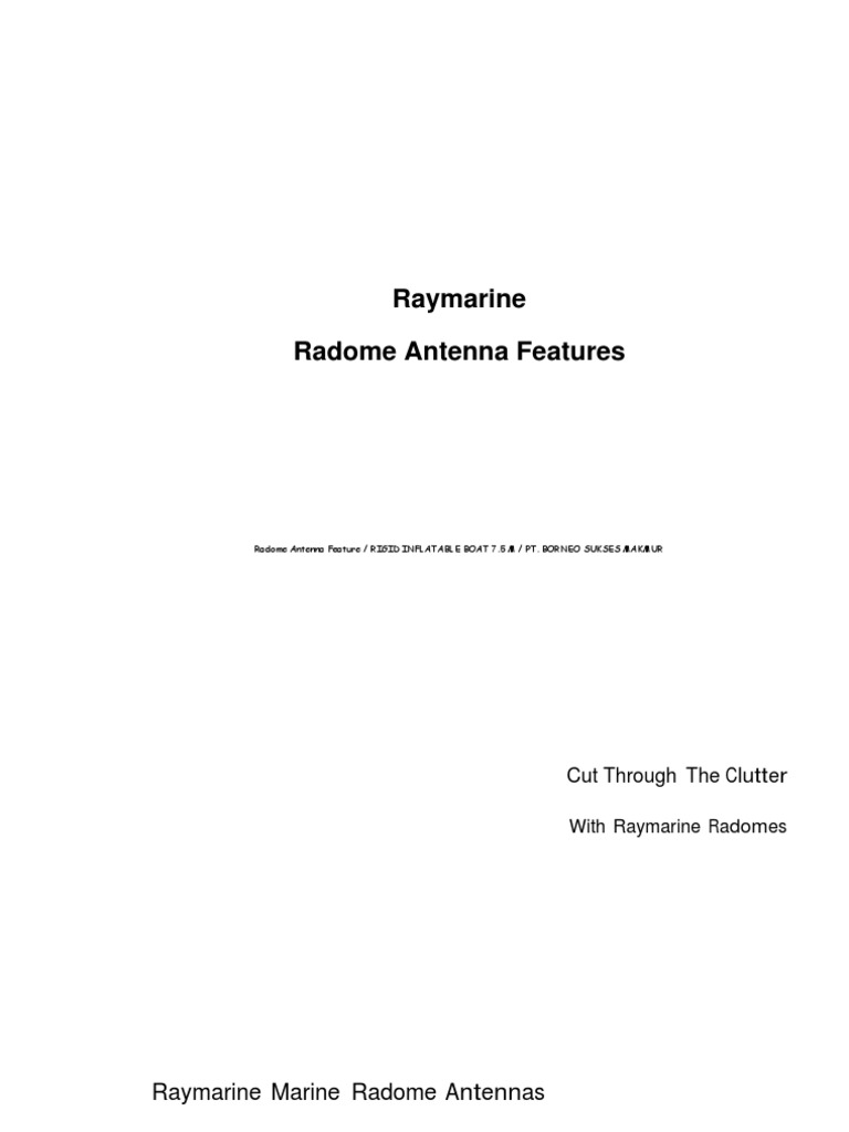 Radome Radar Feature | PDF | Radar | Antenna (Radio)