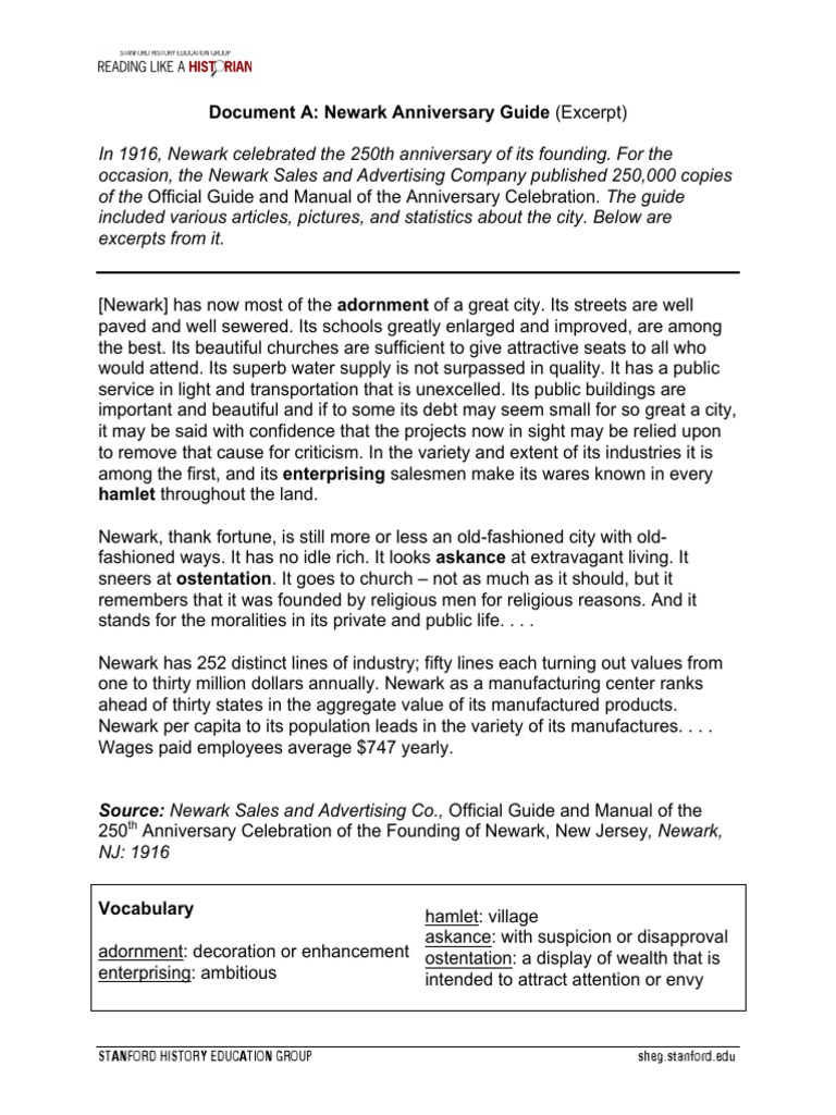 Newark's African American Migration Insights | PDF | Southern United ...