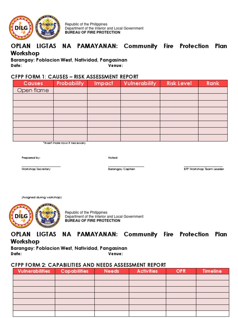CFPP Form 1 6 Pob. West (1) | Security | Public Safety