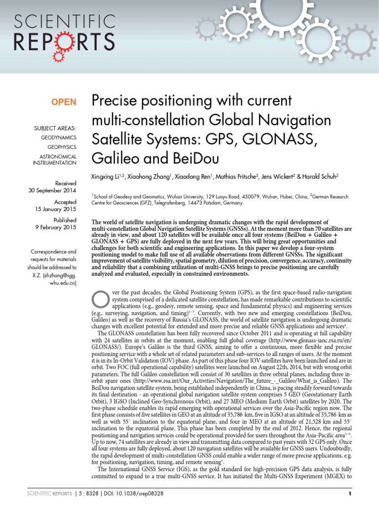 Galileo PDF | PDF | Global Positioning System | Geodesy