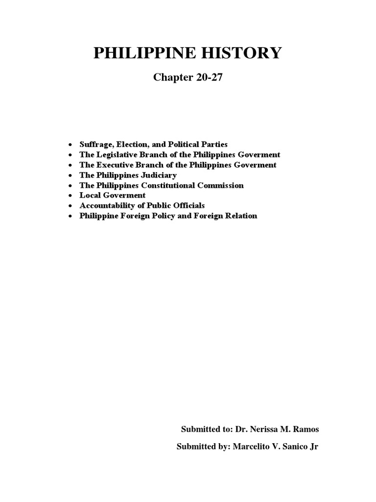 An Overview of the Philippine Political System: An Analysis of the ...