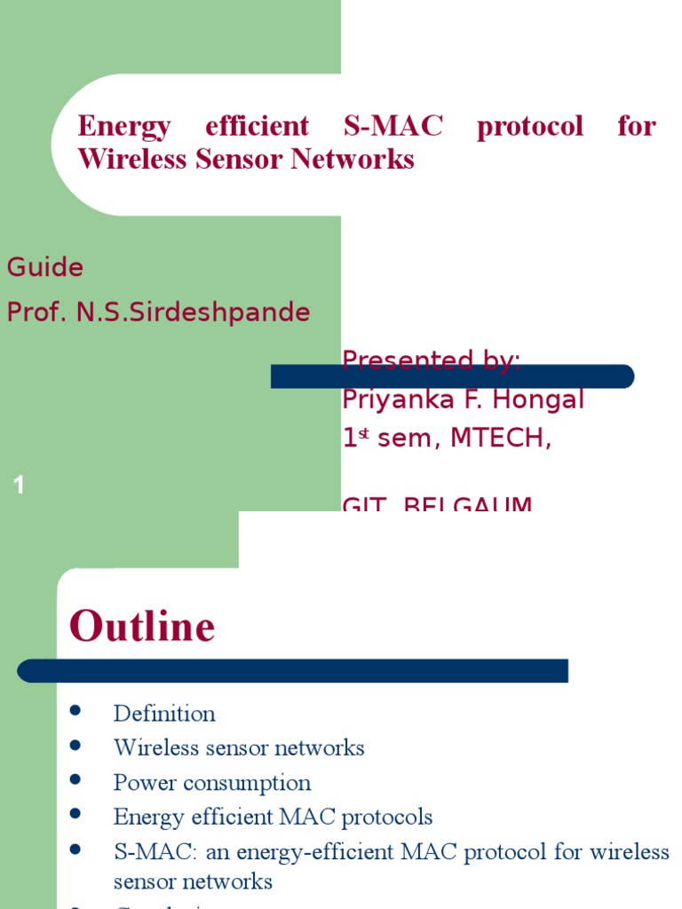 Smac Protocol Pdf Wireless Sensor Network Computer Network