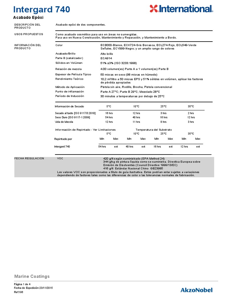FT Intergard 740 | PDF | Soldadura | Construcción