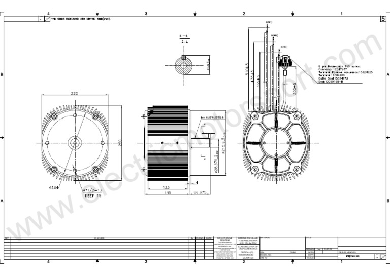 Motenergy Me1507 Technical Drawing | PDF | Drawing