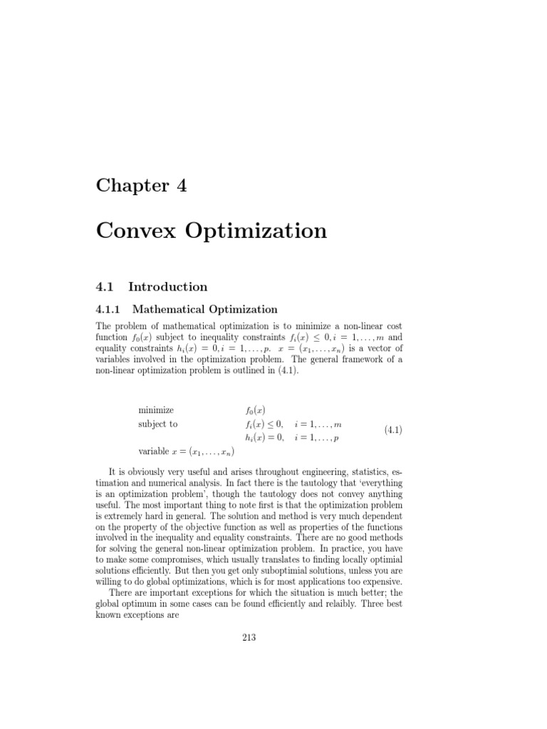 BasicsOfConvexOptimization PDF | PDF | Maxima And Minima | Mathematical ...