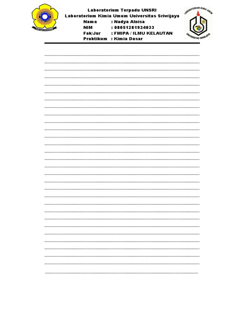 Format Potrait Kimia Umum | PDF | Pengembangan Diri | Kesehatan Holistik