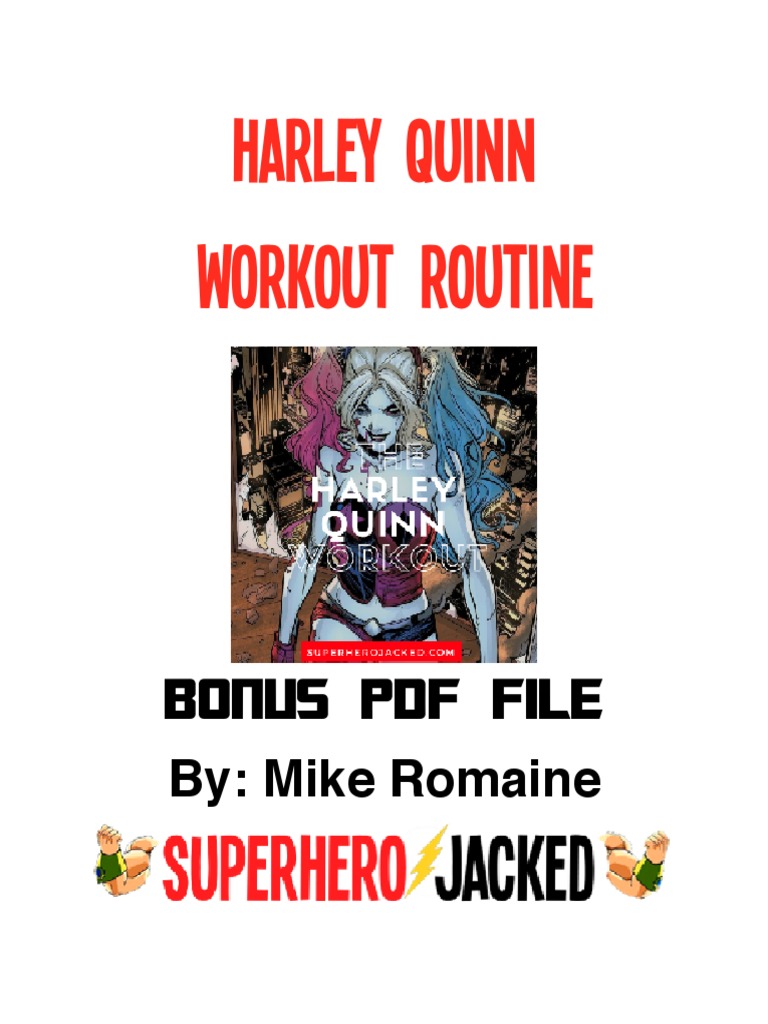 Workout Harley Quinn | PDF | Weightlifting | Sports