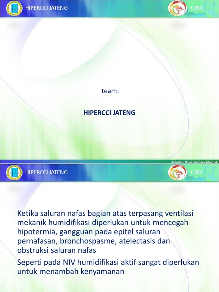Teknik dan Manfaat Humidifikasi Hidung | PDF