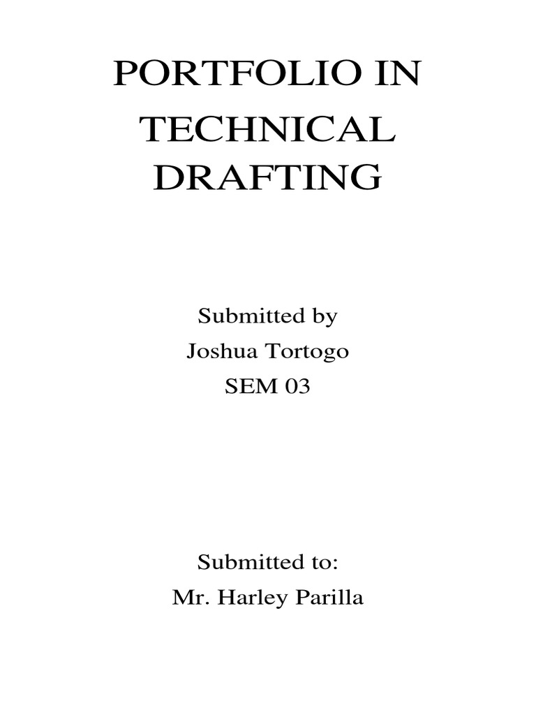 Technical Drafting Portfolio | PDF | Technical Drawing | Cognitive Science