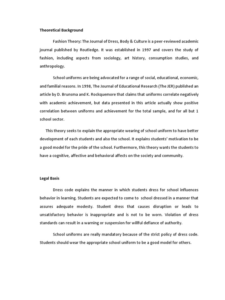 Factors Influencing School Uniform Compliance | PDF | Behavioural ...