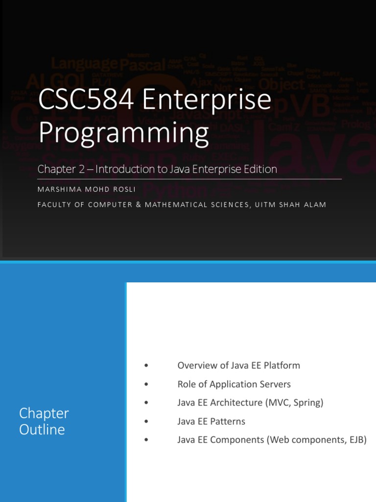 CSC584 Enterprise Programming Chapter 2 | PDF | Enterprise Java Beans ...
