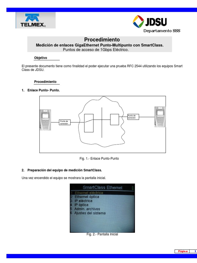 Procedimiento Config Smart Class 1G Elect | PDF | Protocolos de ...