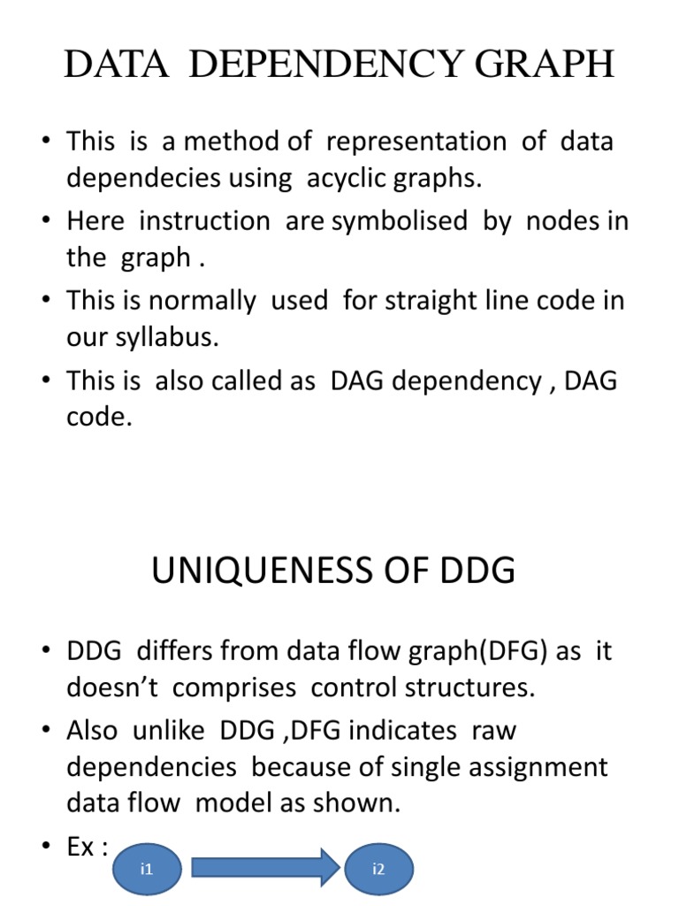 Data Dependency Graph | PDF