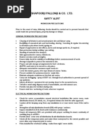 Pre Monsoon Checklist | PDF | Safety | Nature