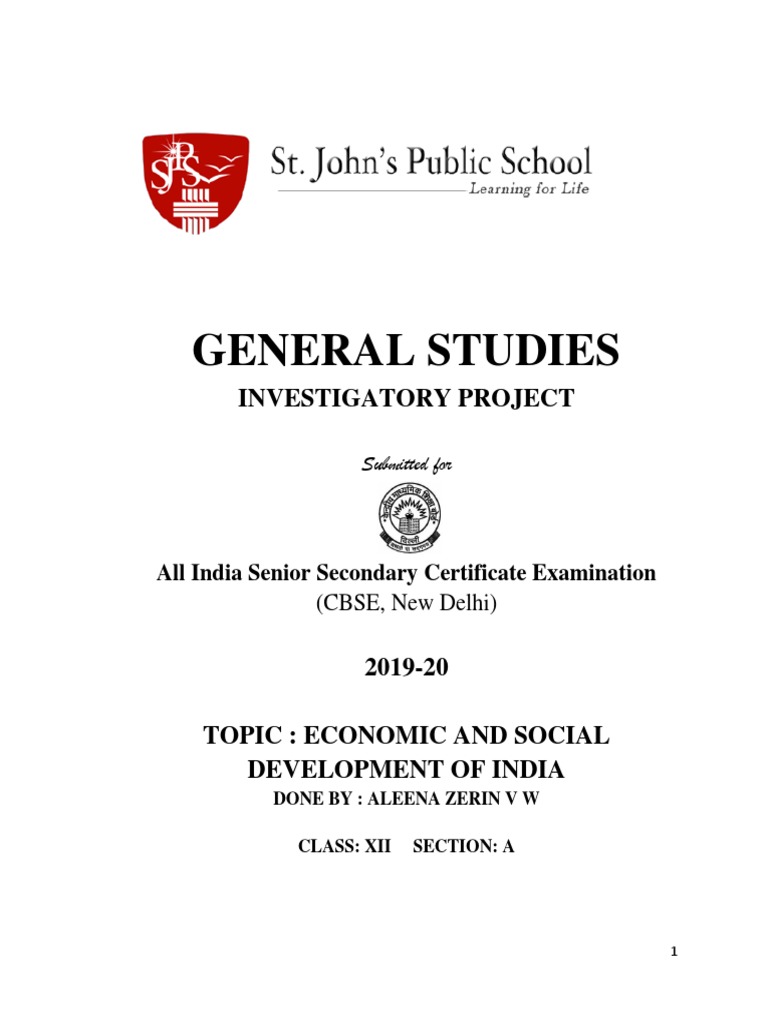 General Studies | PDF | Economic Growth | Gross Domestic Product