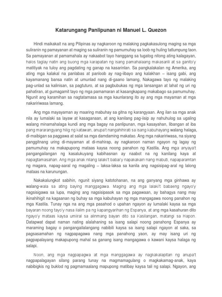 Filipino First Quarter Panitikan | PDF