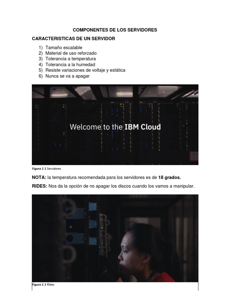 Componentes de Un Servidor | PDF | Servidor (Computación) | USB