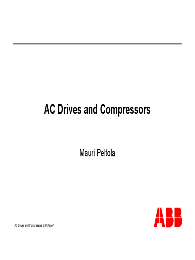 AC Drives in Compressor Applications | PDF | Air Conditioning | Heat ...
