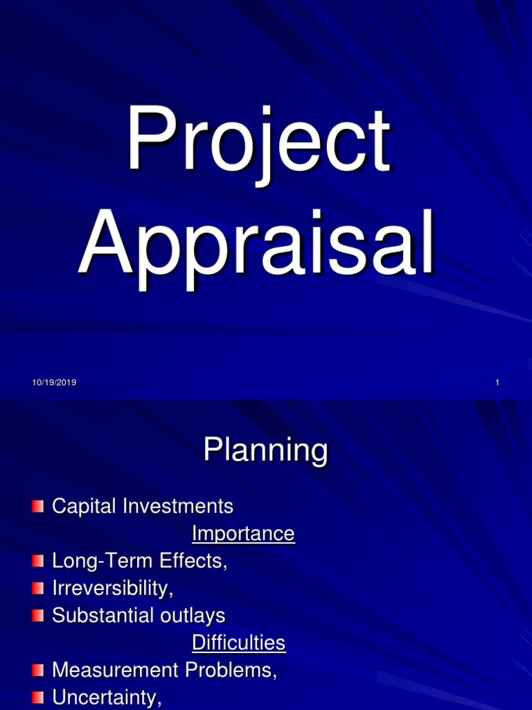 Project Appraisal | PDF | Cost Of Capital | Economics