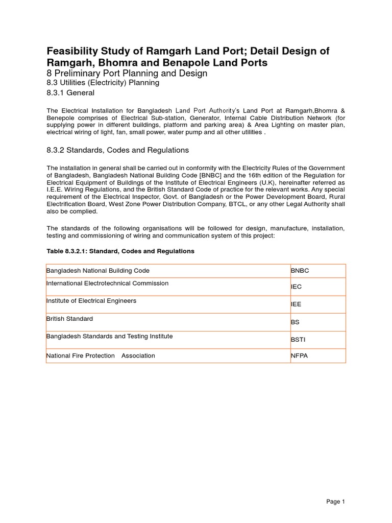 Feasibility Study of Ramgarh Land Port Detail Design of Ramgarh, Bhomra ...