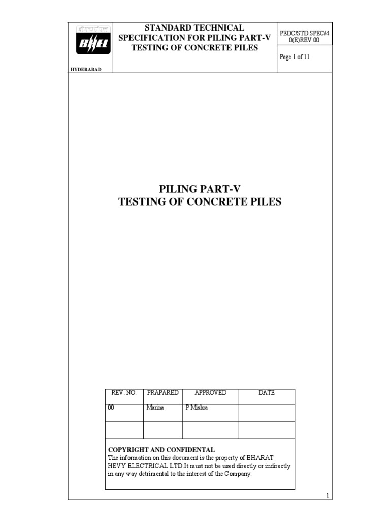 Pile Load Test PDF | PDF | Deep Foundation | Specification (Technical ...