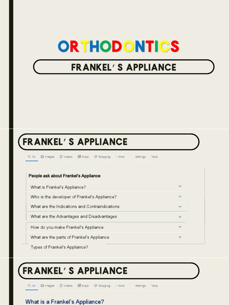 Frankels Appliance | PDF | Orthodontics | Mouth