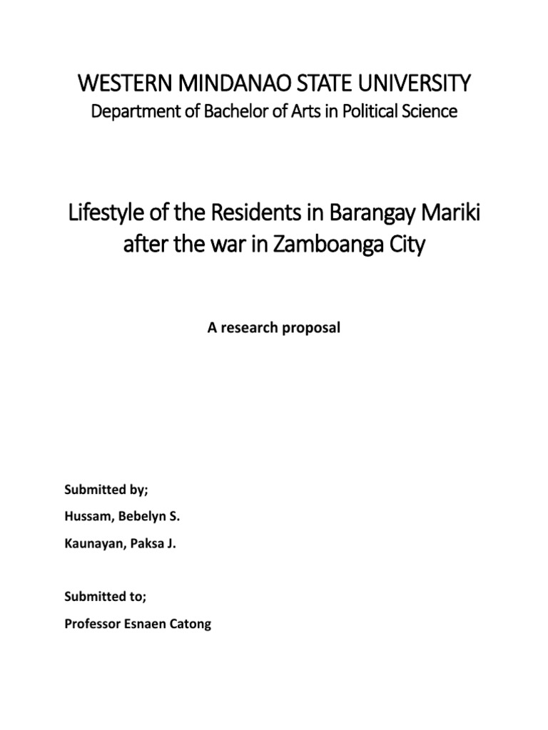 Western Mindanao State University | PDF