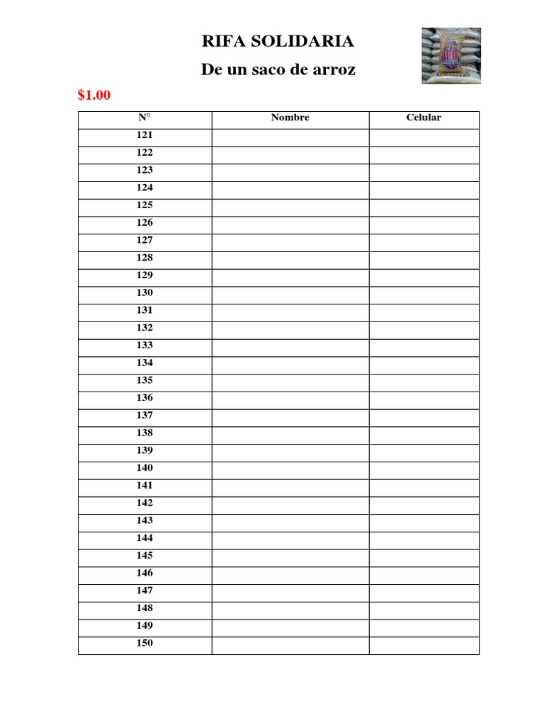 Rifa Solidaria | PDF
