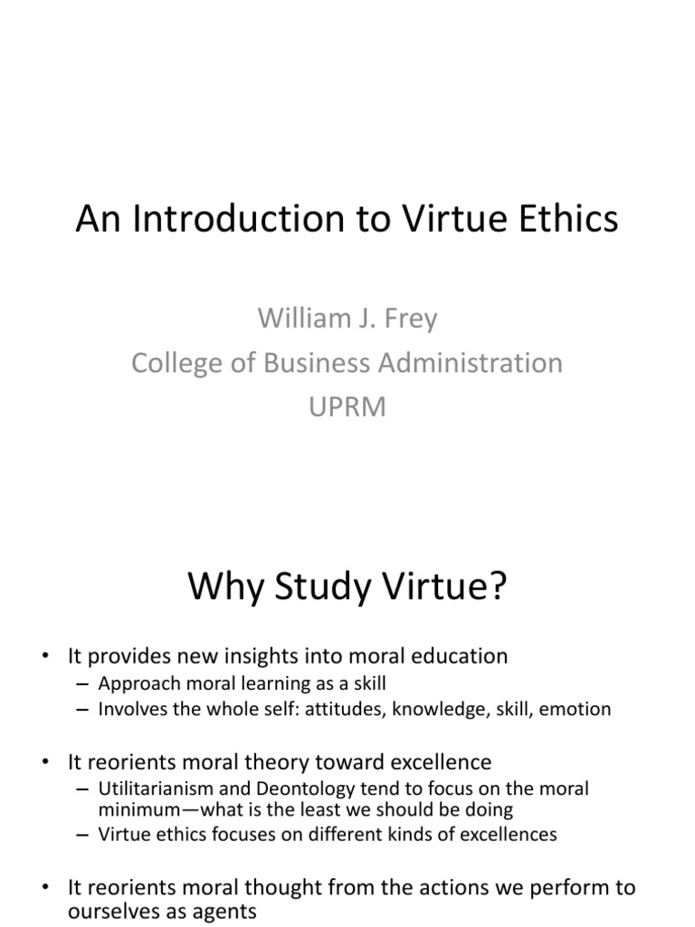 An Introduction To Virtue Ethics | PDF | Virtue Ethics | Virtue