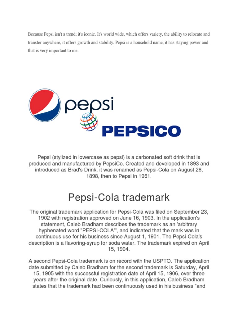 Pepsi | PDF | Pepsi Co | Pepsi