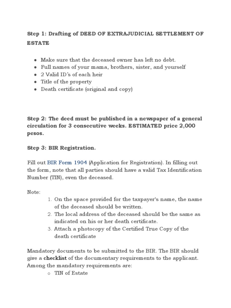 A Step-by-Step Guide to Transferring Land Ownership Through ...