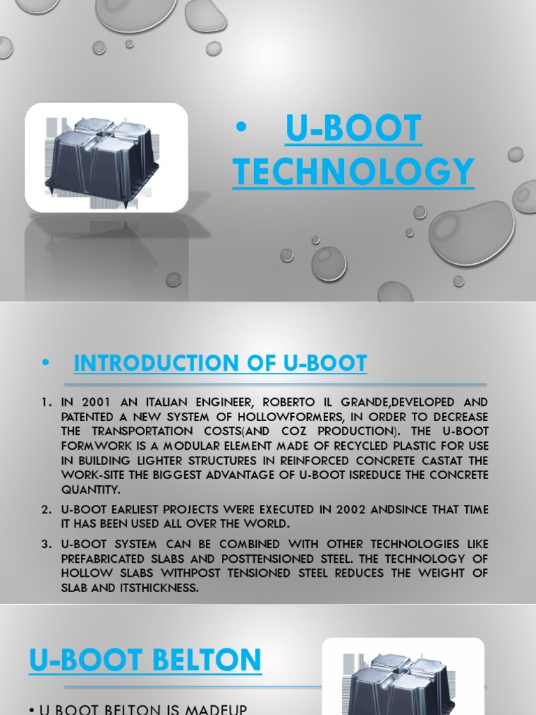 U-Boot: Technology | PDF | Concrete | Foundation (Engineering)