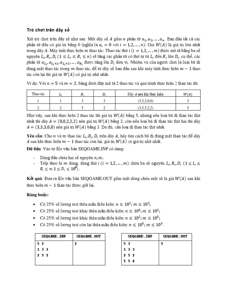 Seq Game | PDF