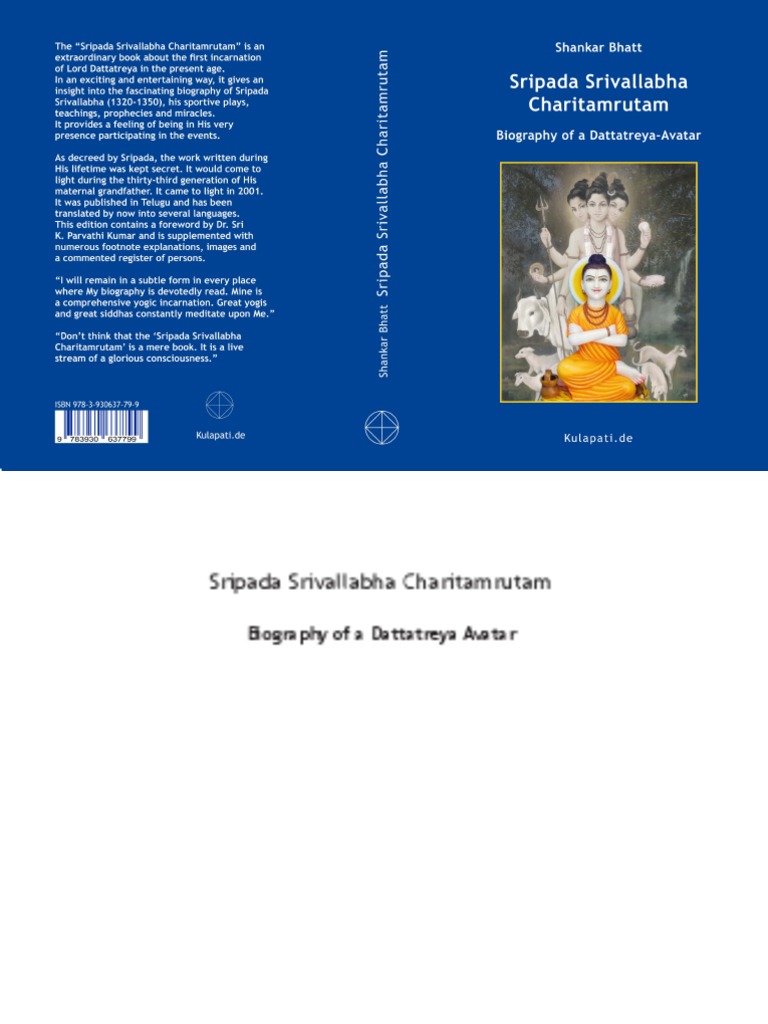 Sripada Srivallabha Charitamrutam PDF | PDF | Ascended Master | Devi