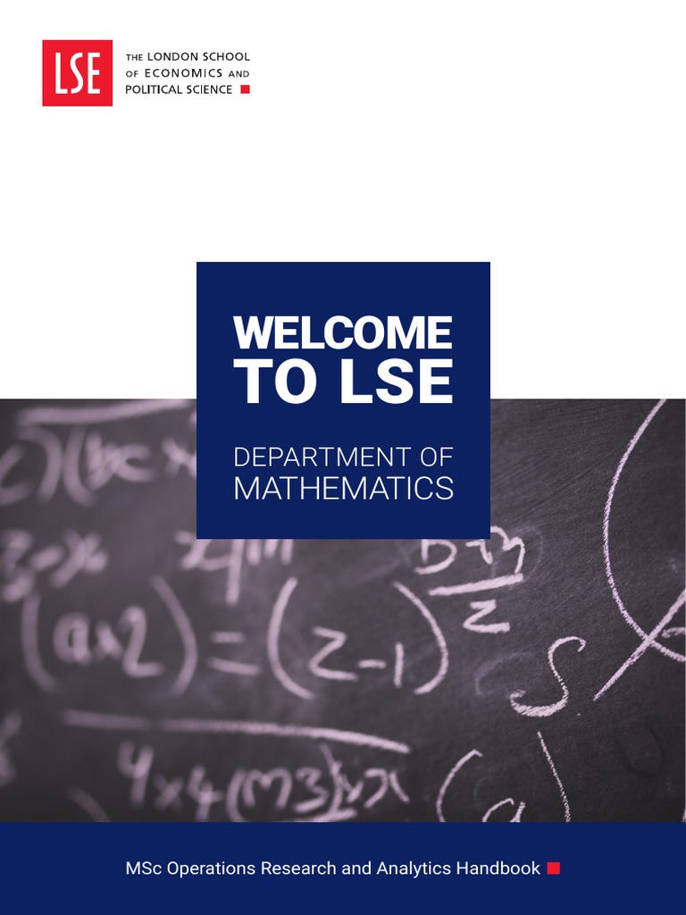Welcome: To Lse | PDF | Combinatorics | Mathematical Optimization