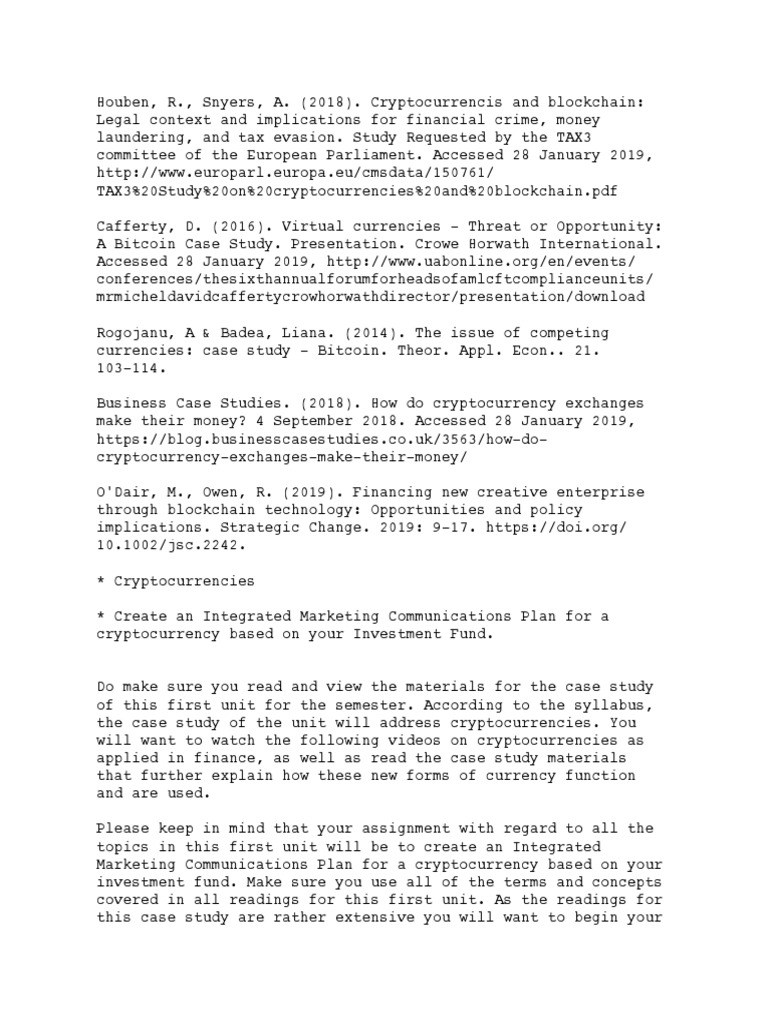 Bitcoin Case Study | PDF | Cryptocurrency | Currency