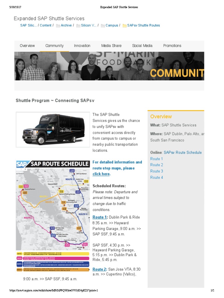 Expanded SAP Shuttle Services PDF | PDF | Palo Alto | Cupertino, California