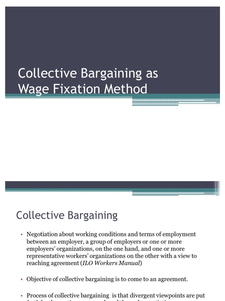 Wage Fixation | PDF | Trade Union | Employment