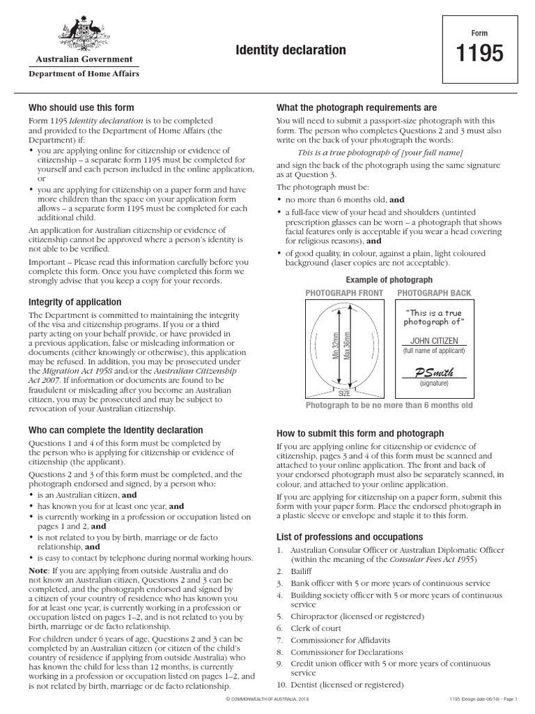 1195 Form PDF | PDF | Personally Identifiable Information | States And ...