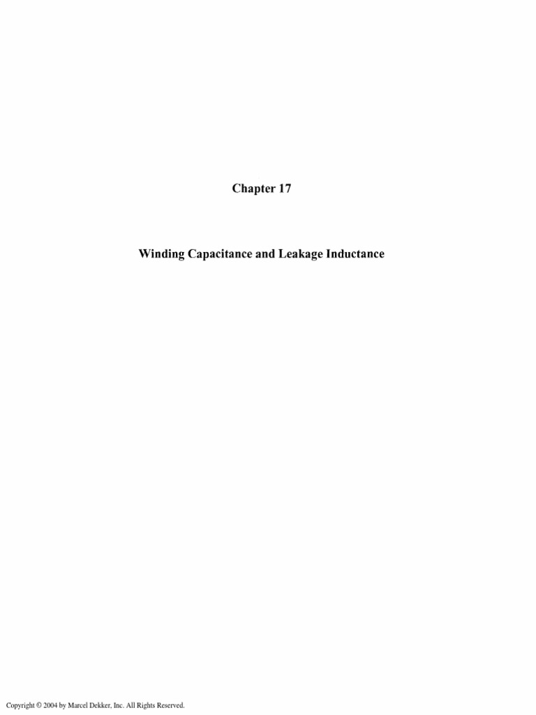 Transformer and Inductor Design Handbook - Chapter - 17 PDF | PDF ...