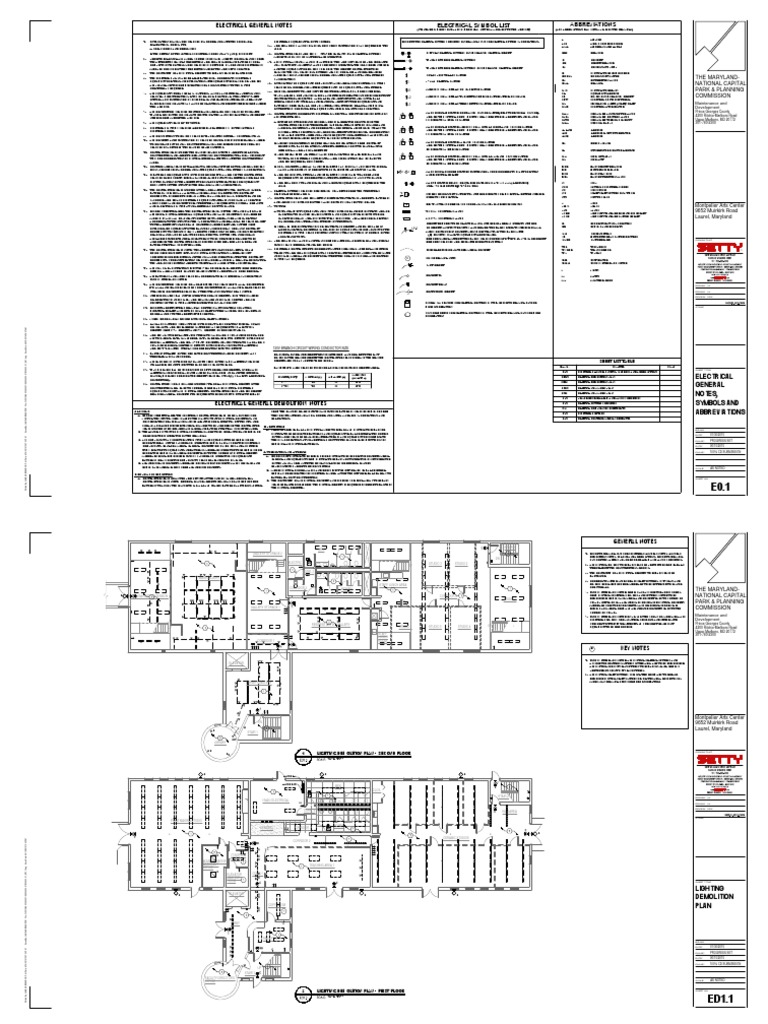 Electrical General Notes: Abbreviations Electrical Symbol List ...