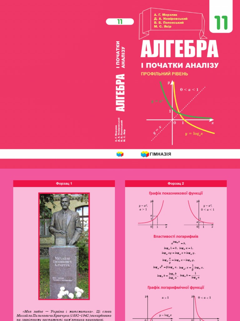 Алгебра 11 Клас Мерзляк | PDF